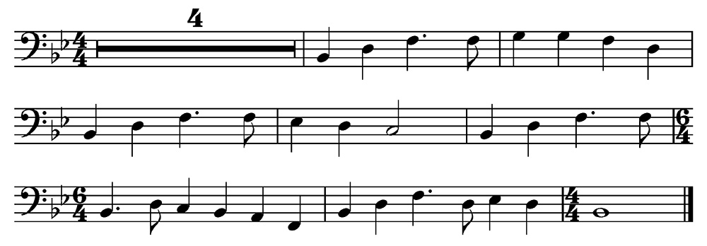 Student Brass - Baritone & Euphonium - Bass Clef - Low