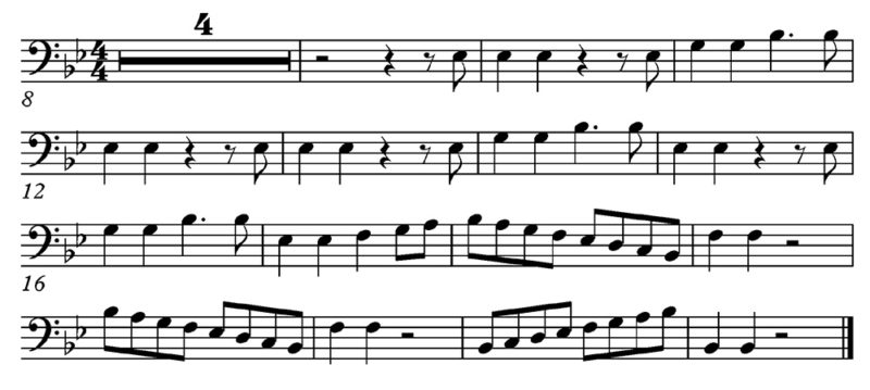 Student Brass - Baritone & Euphonium - Bass Clef - Low