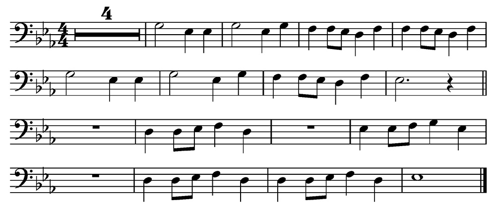 Student Brass - Trombone - Bass Clef - Mid.