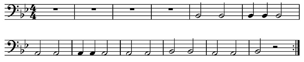 Student Brass - Baritone & Euphonium - Bass Clef - Low
