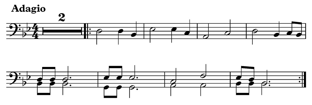 Student Brass - Baritone & Euphonium - Bass Clef - Low